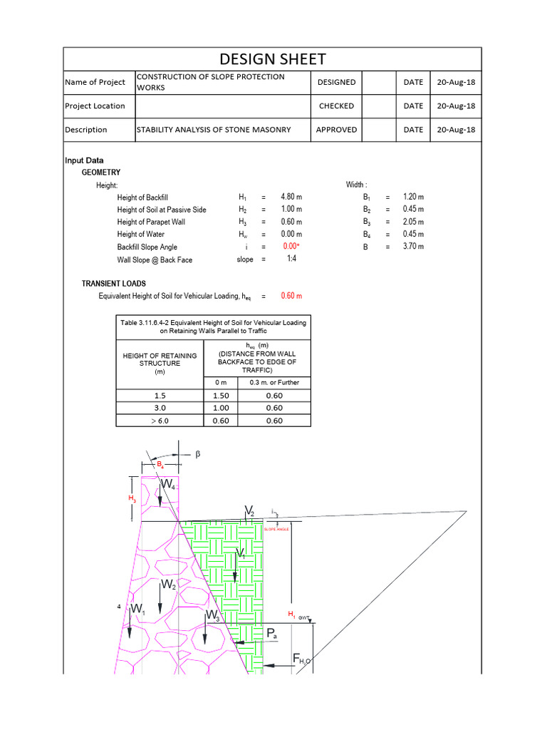 Stability Analysis of Stone Masonry | PDF | Applied And ...