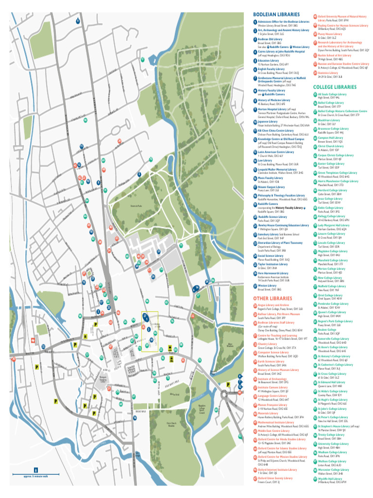 Map of Oxford Libraries | PDF | University Of Oxford | Oxford