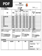 Monthly Payroll Barangay Officials | PDF | Government | Public Finance