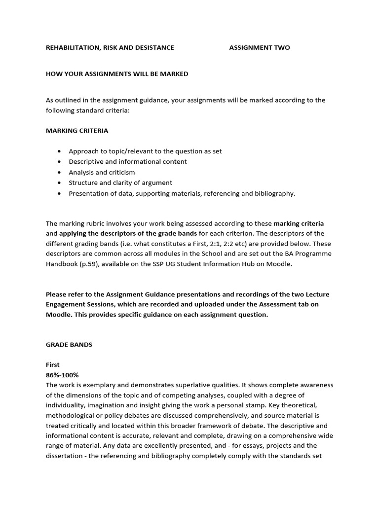 How Your Assignments Will Be Marked | PDF | Methodology | Essays