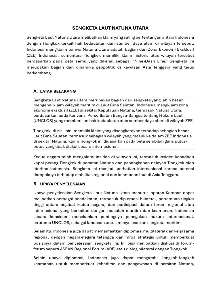SENGKETA | PDF | Politik | Sains & Matematika