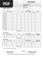 Blank OT Form | PDF | Employment Compensation