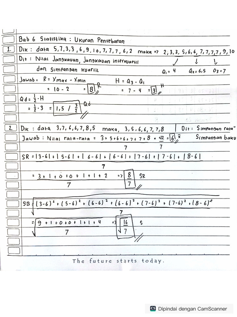 LKPD 6 Ukuran Penyebaran Milik Ikhsan Bagas Kelas XH | PDF