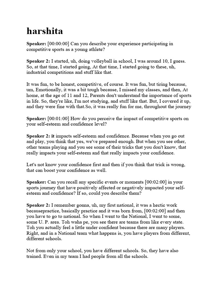 Harshita | PDF | Self Esteem | Psychology