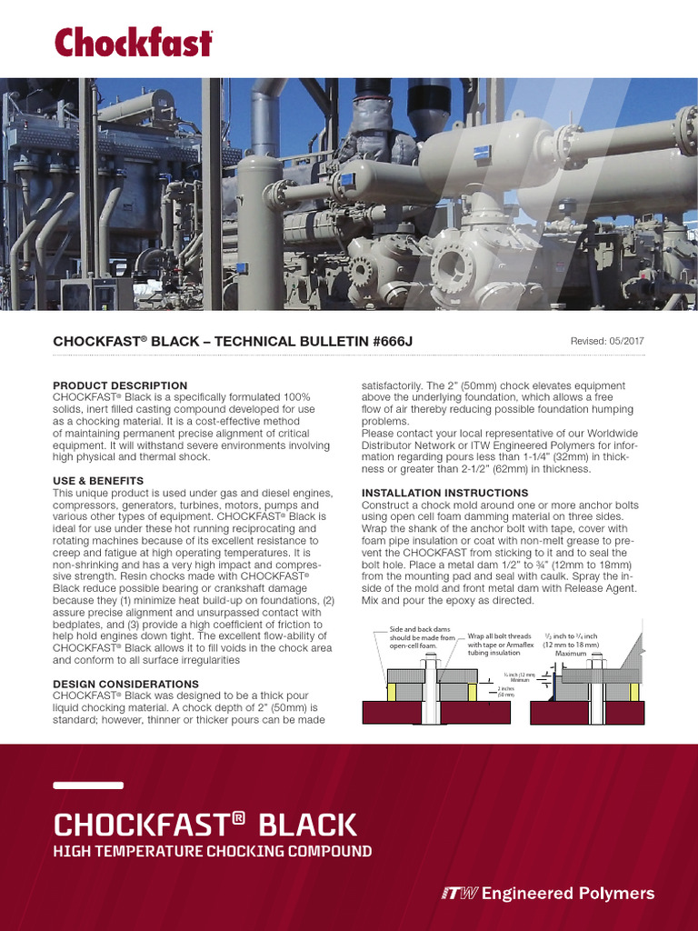 Datasheet Chockfast Black | PDF | Strength Of Materials | Mediation