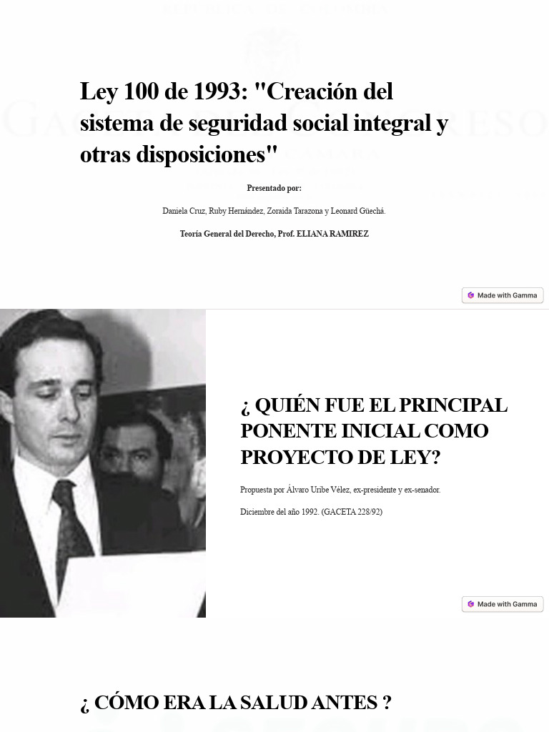 Ley-100-de-1993-Creacion-del-sistema-de-seguridad-social-integral-y ...