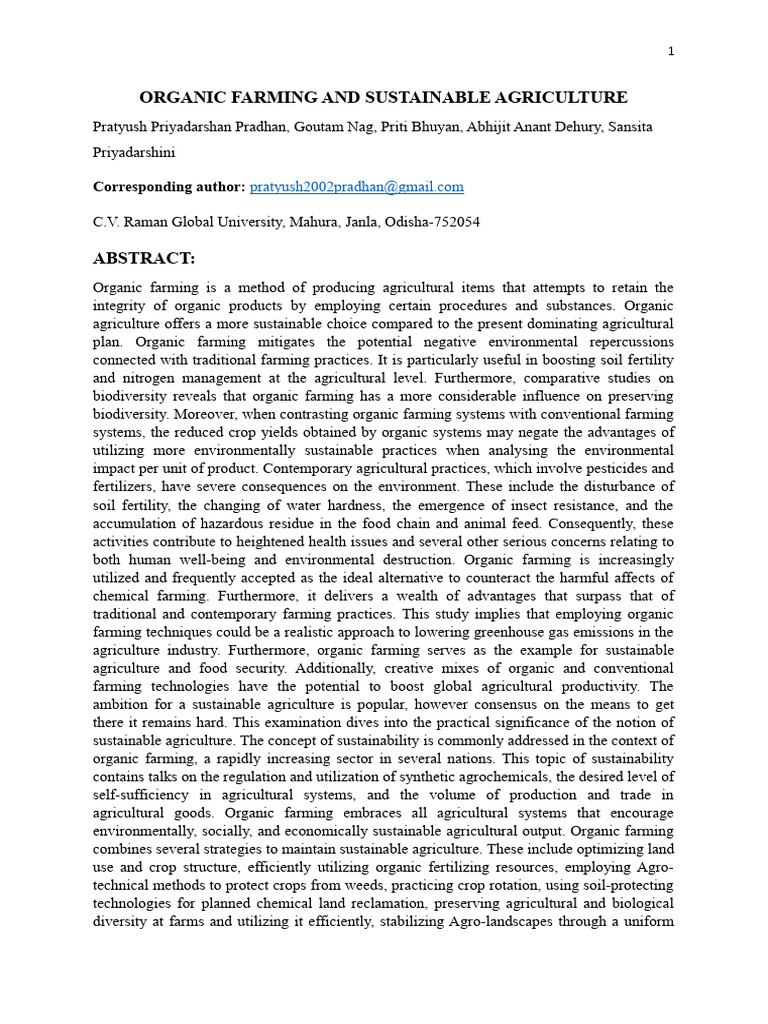 Org. Farming Assign. | PDF | Organic Farming | Agriculture