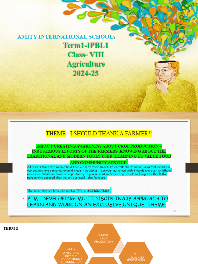 SST Term1 IPBL1 - Class 8-Agriculture | PDF | Agriculture | Food Industry
