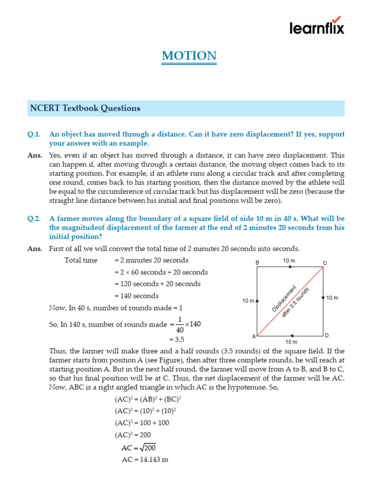Class 9 Phy Chapter 1 | Download Free PDF | Speed | Acceleration