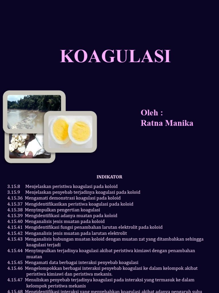 PPT Koagulasi | PDF