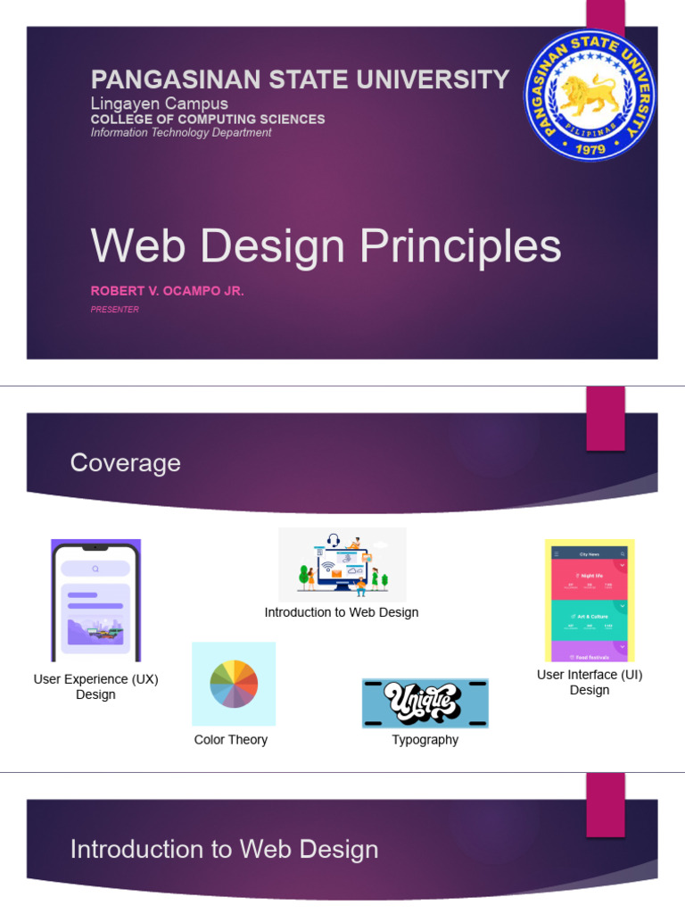 Web Design Principles | Download Free PDF | Typefaces | Typography