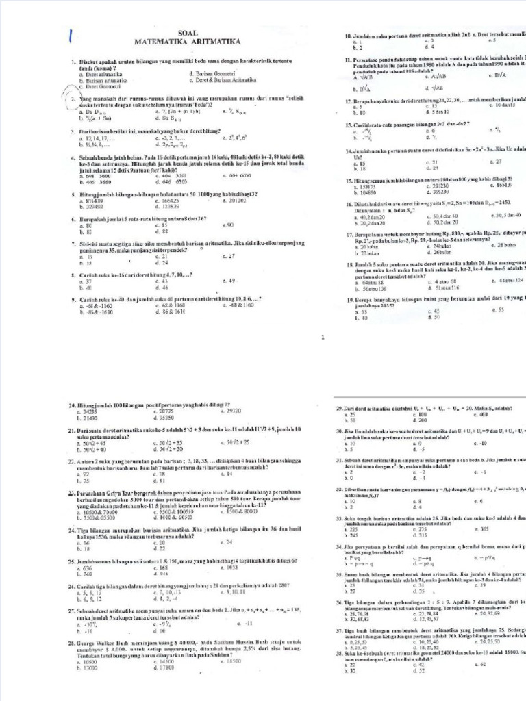 Soal Ujian Masuk UII 2019 | PDF