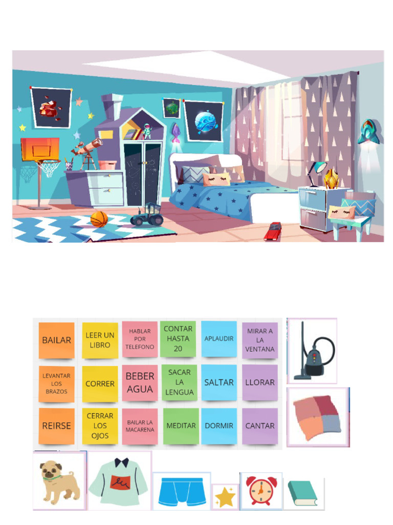 Juego Partes de La Habitación | PDF