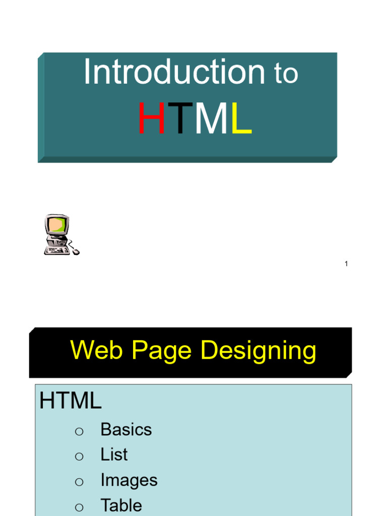 HTML Basics for Web Page Design | PDF | Hyperlink | Html Element