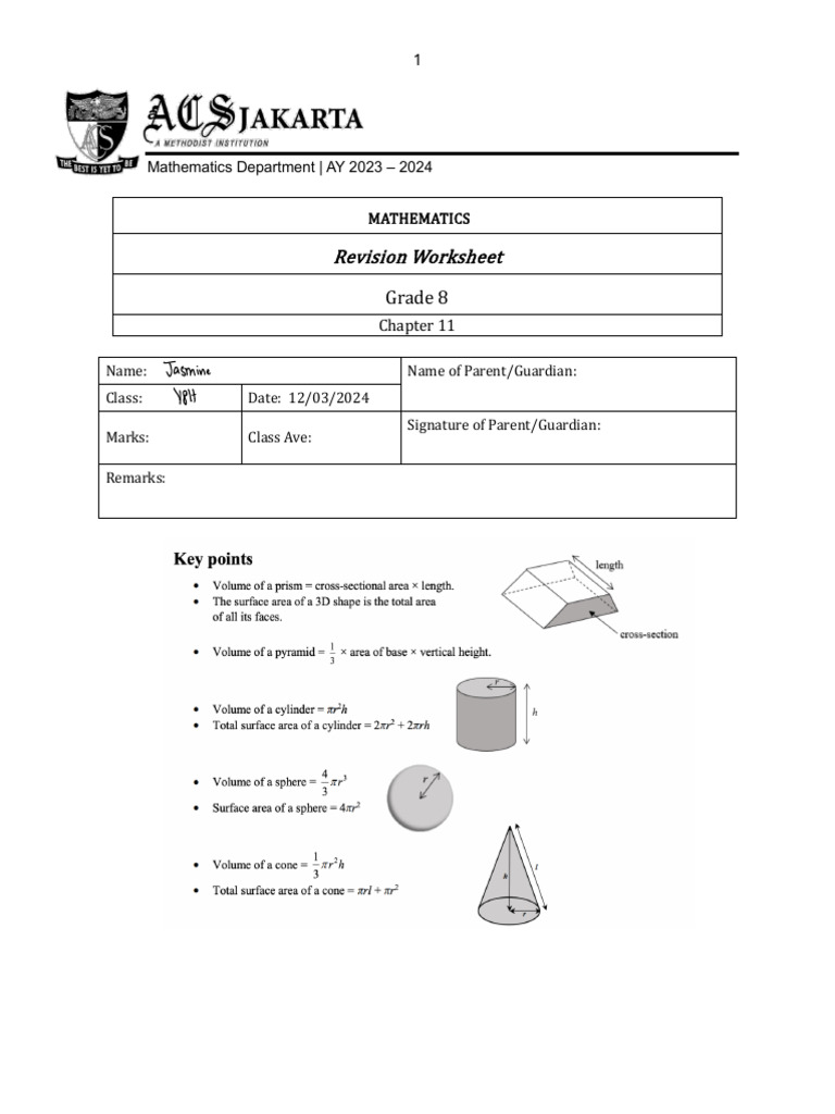 Graded CW GR 8 - 12 March | PDF | Elementary Geometry | Geometry