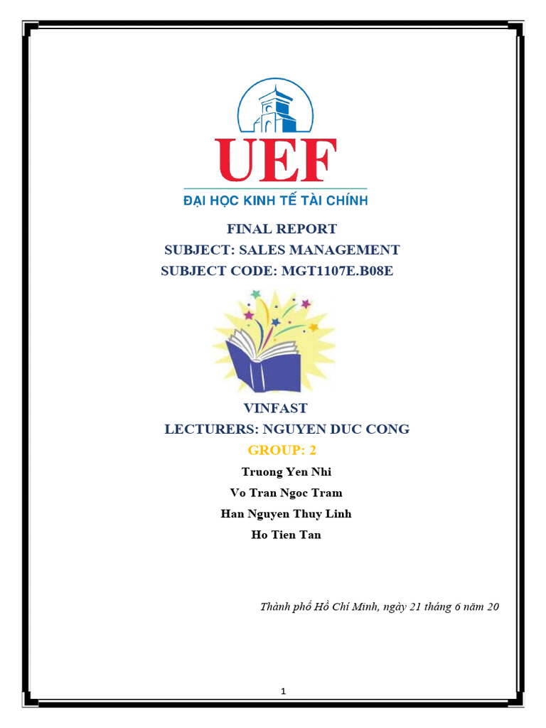 Final Report Group 2_B08E | PDF | Retail | Business