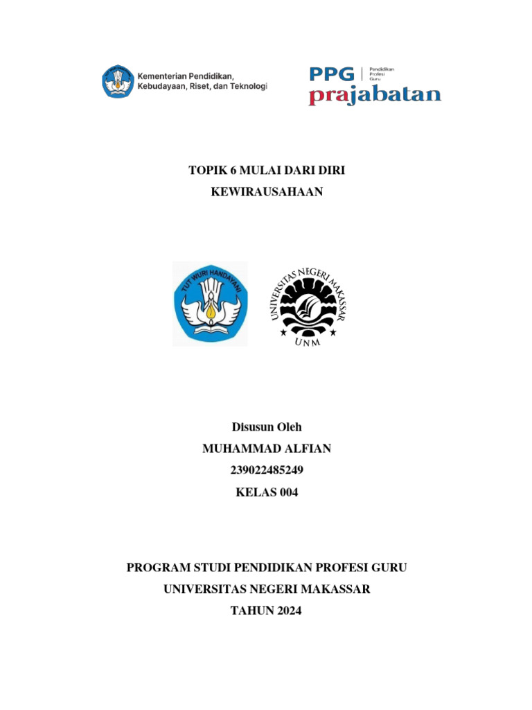 Lk. TP 6 Mulai Dari Diri | PDF