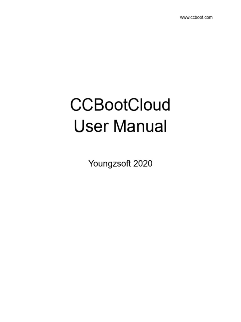 CCBoot Cloud Manual | PDF | Solid State Drive | Bios