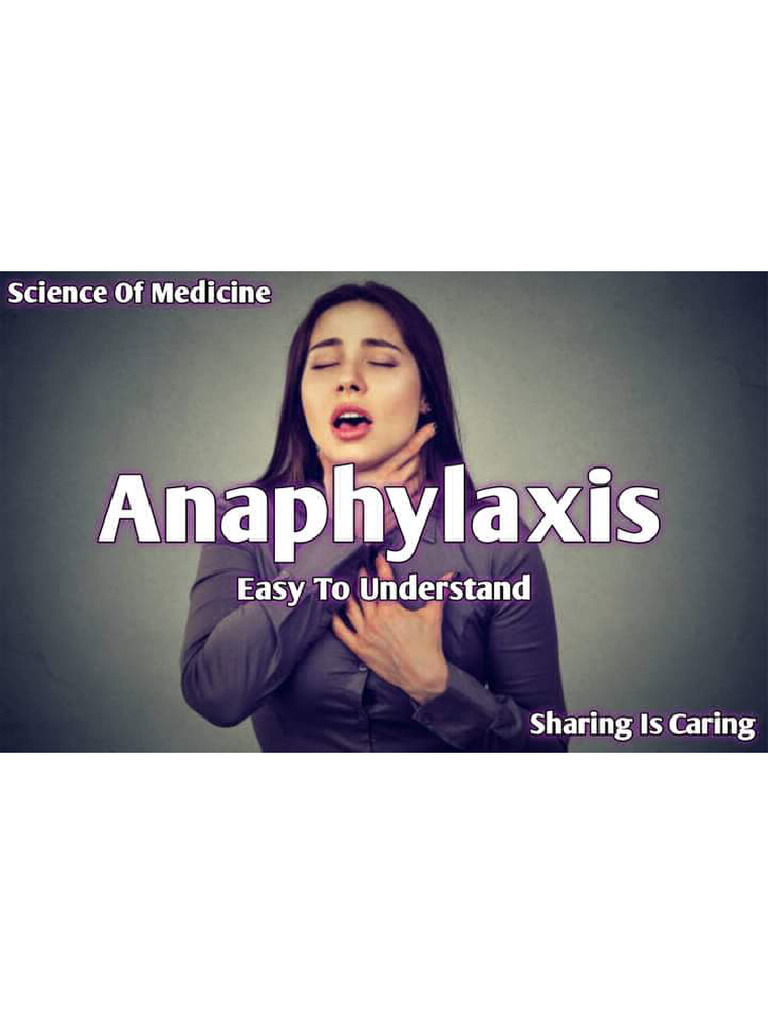 Anaphylaxis Lecture | PDF