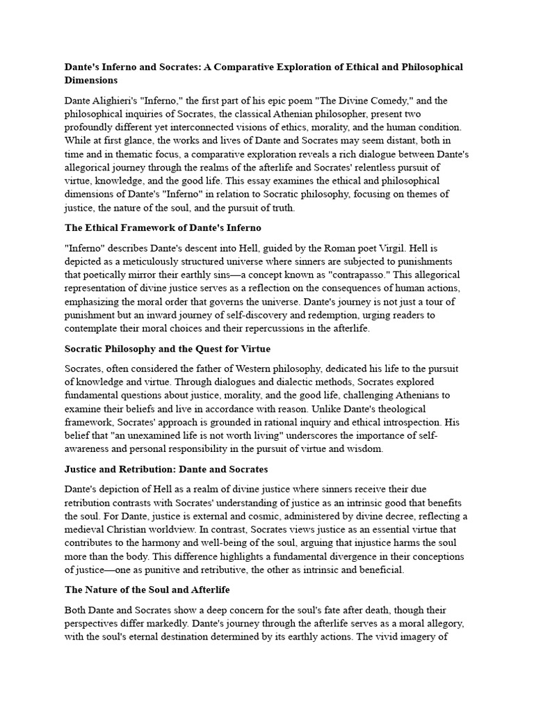 A Comparative Exploration of Ethical and Philosophical Dimensions | PDF ...