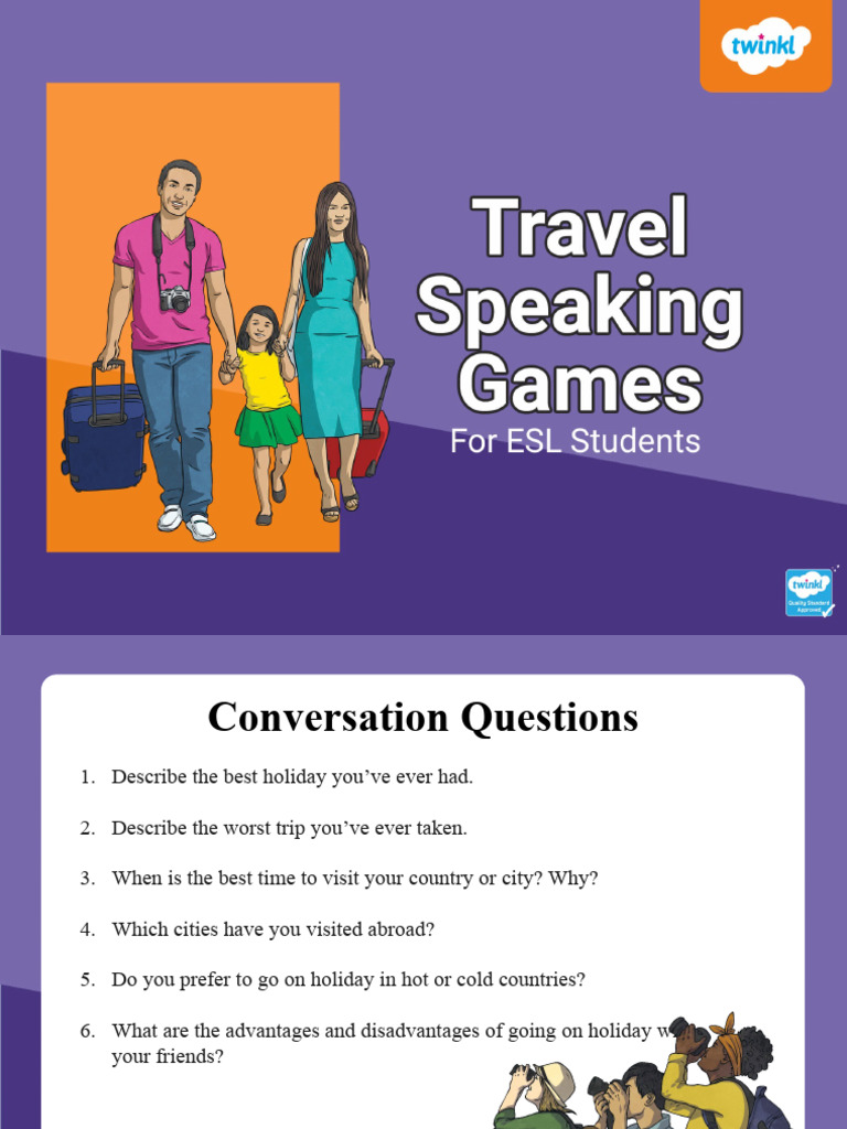 ESL Travel Games and Scenarios | PDF | Games & Activities | Language ...