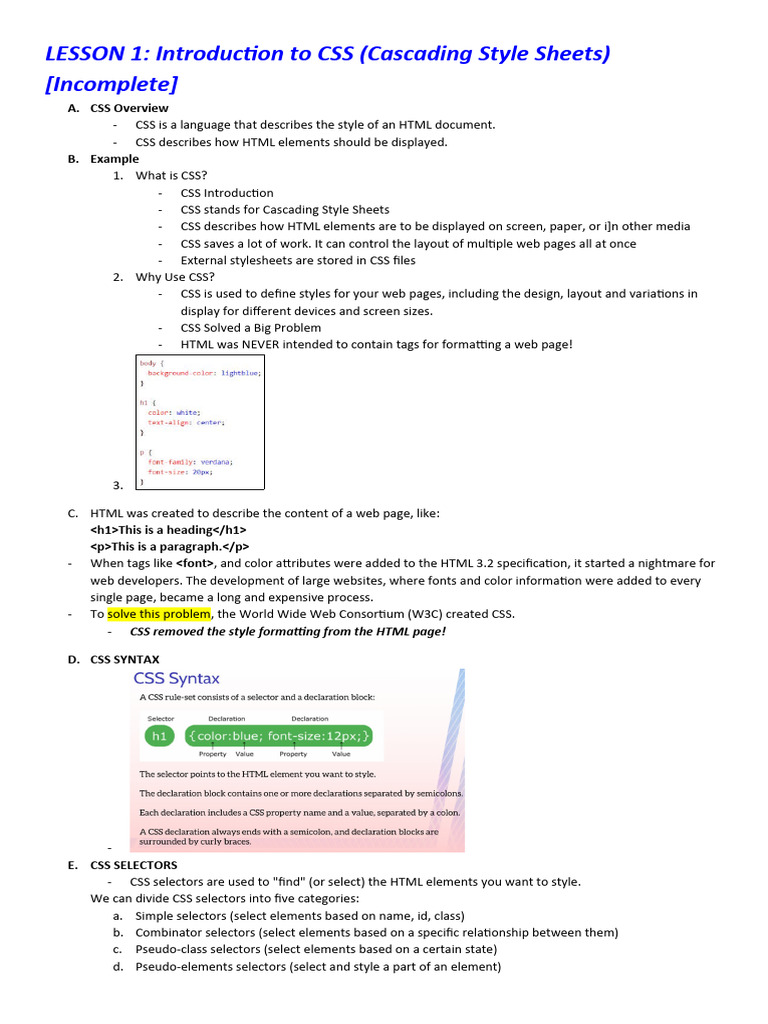 E-TECH - Handout Q4 Partial | PDF | Html | Computer File Formats