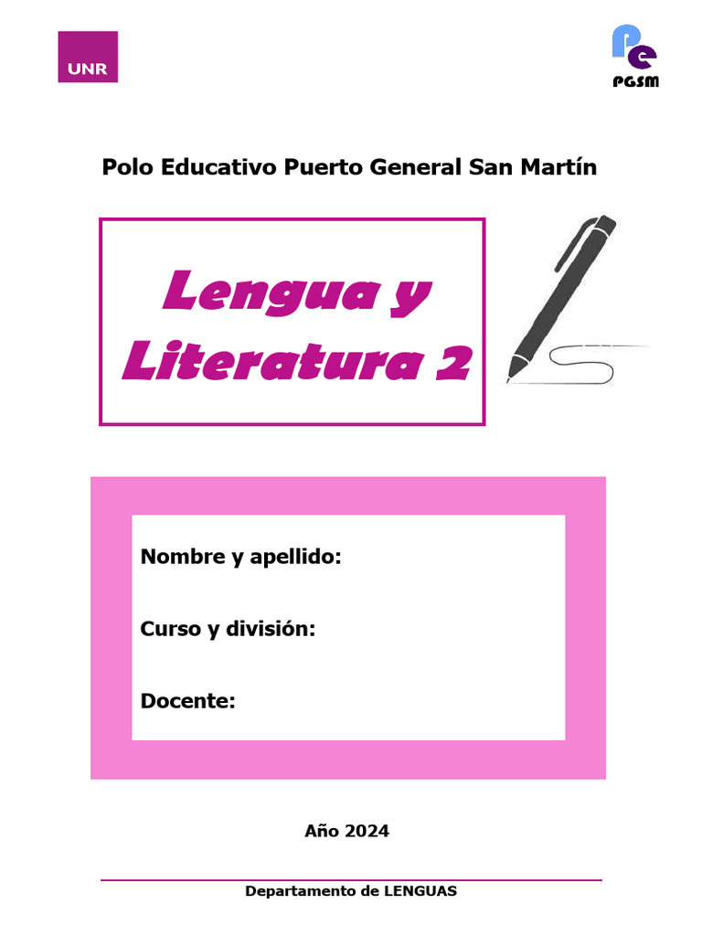 Cuadernillo Lengua y Literatura 2 Polo 2024 | PDF