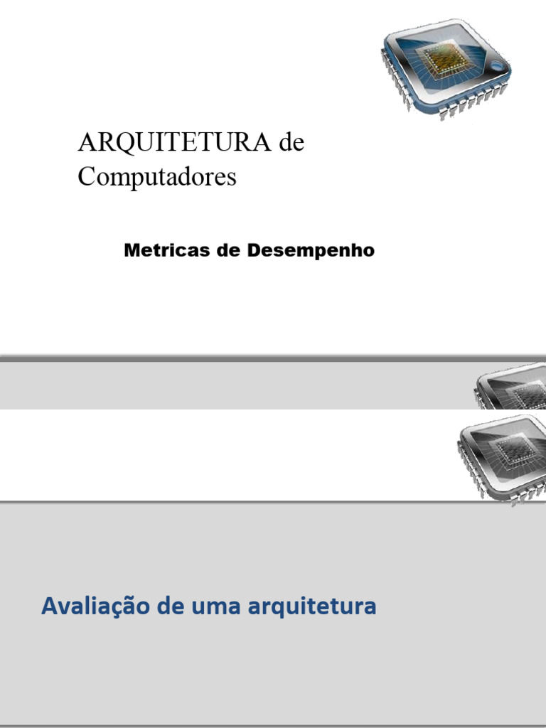Aula 2 - AC2023 | PDF | Unidade central de processamento | Tempo