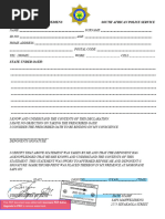 SAPS Affidavit | PDF