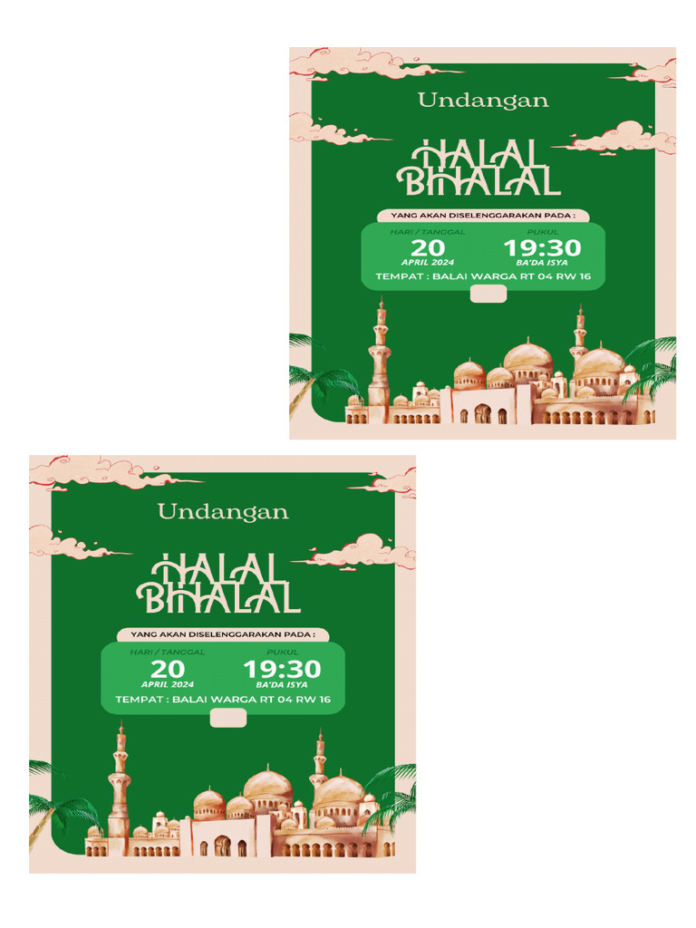 Undangan Halbil | PDF