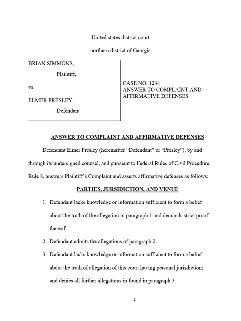 Bar Sample Answer | PDF | Complaint | Defamation