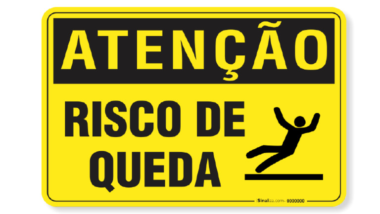 Placa Risco de Queda | PDF