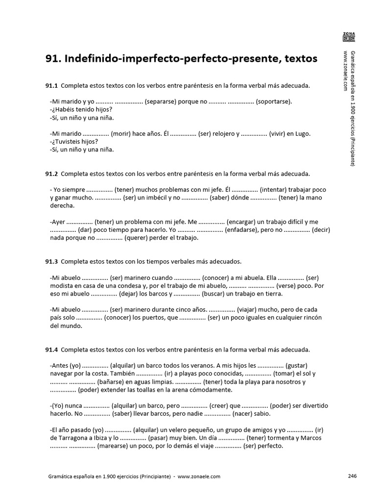 Texto 2 Imperfecto-Indefinido | PDF