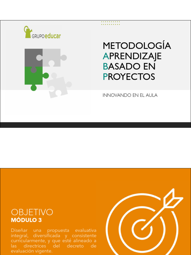 Módulo 3 - Tema 3 - Cómo Se Evalua en ABP - PPT | PDF | Evaluación | Cognición
