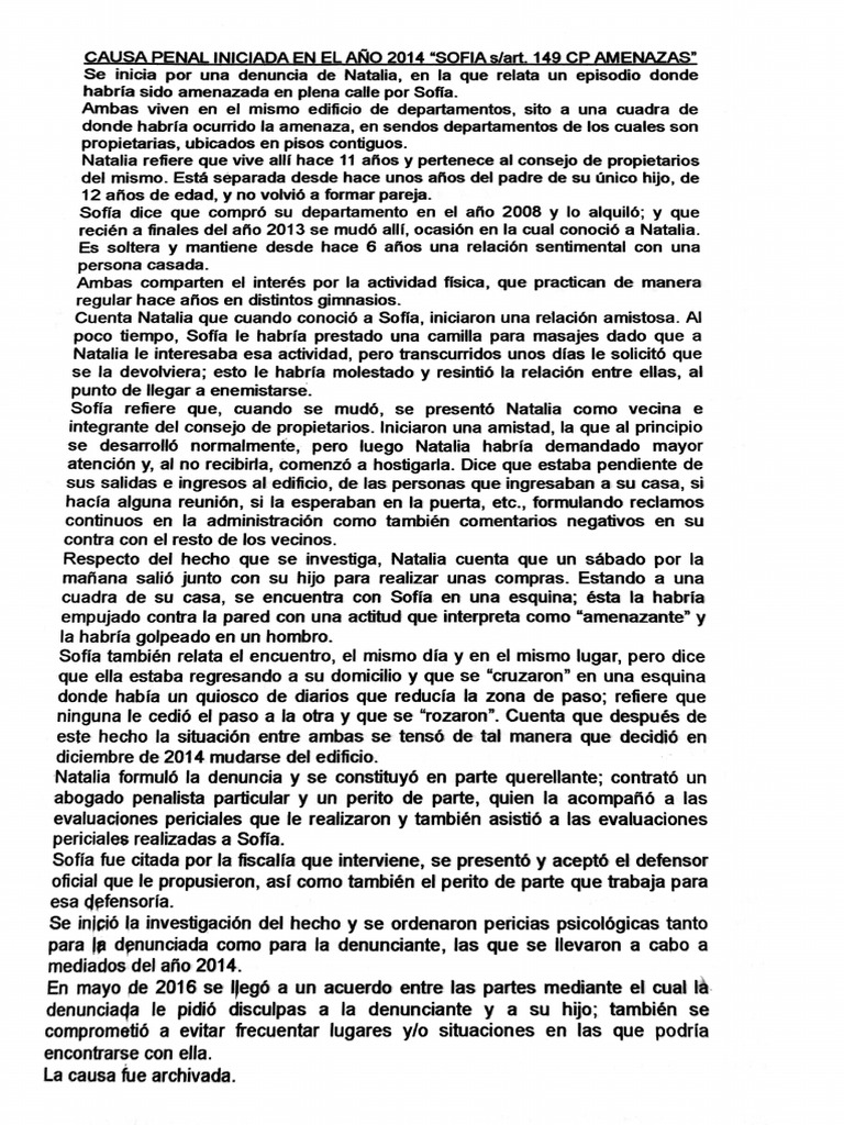 Ejemplo de Informe Pericial (Fuero Penal) | PDF