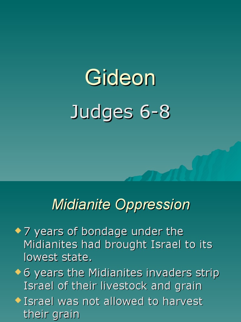 Gideon's Journey: From Coward to Conqueror | PDF