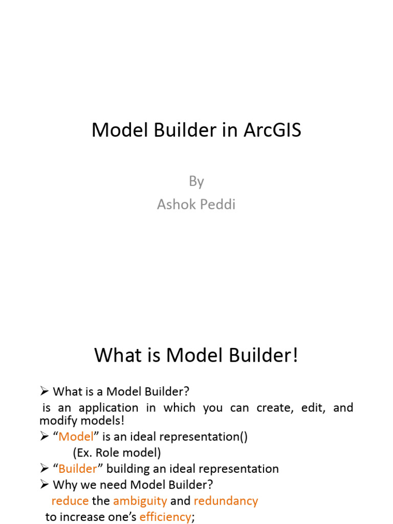 Model_Builder boo | PDF | Arc Gis | Software