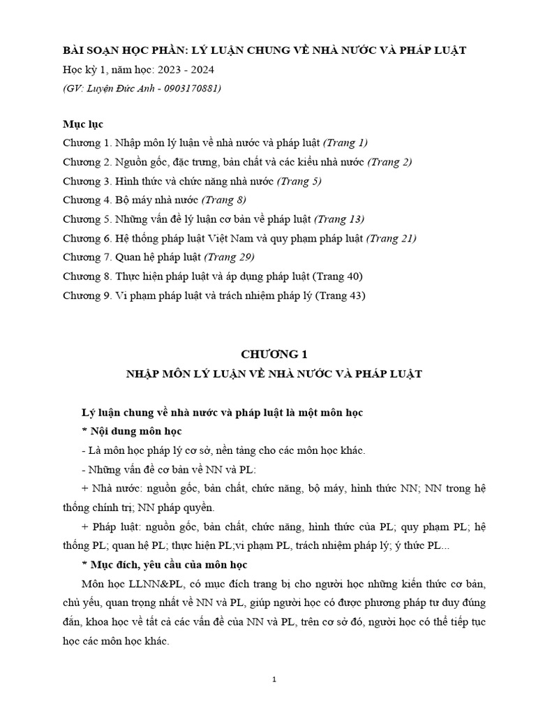 Bai Soan LLNNPL 2023-2024 L.Đ.A | PDF