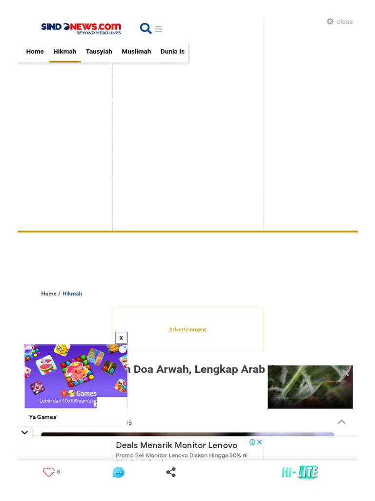 Bacaan Tahlil Dan Doa Arwah, Lengkap Arab Dan Terjemahannya | PDF