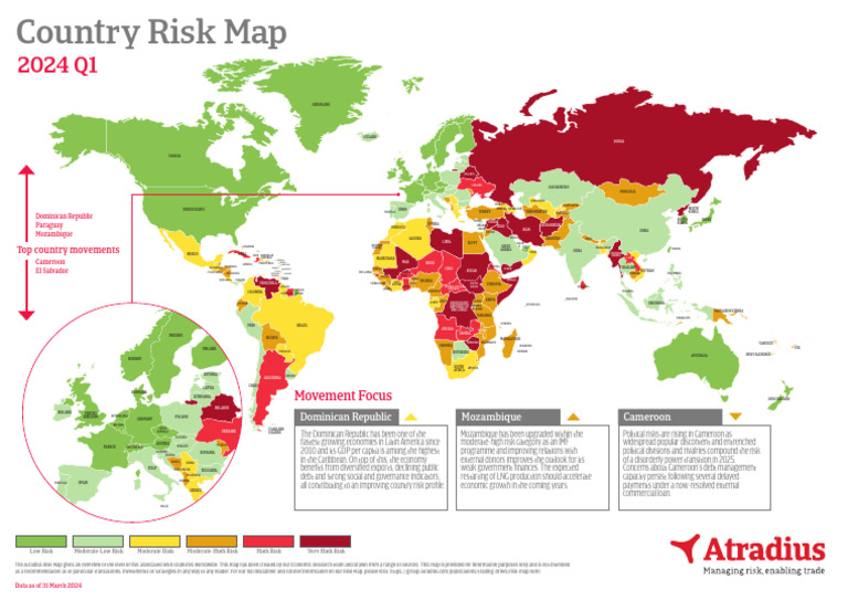 Atradius Country Risk Map | Download Free PDF | Economies