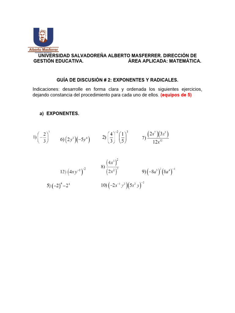 guia 2 matematica | PDF