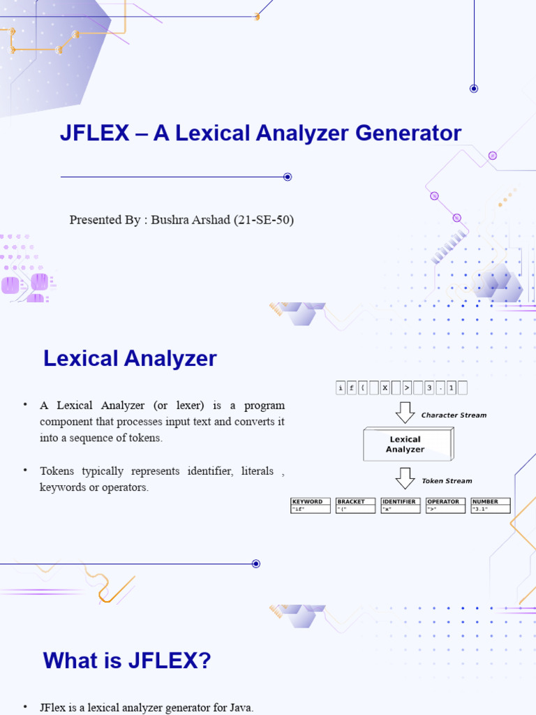 JFlex: Java Lexical Analyzer Guide | PDF