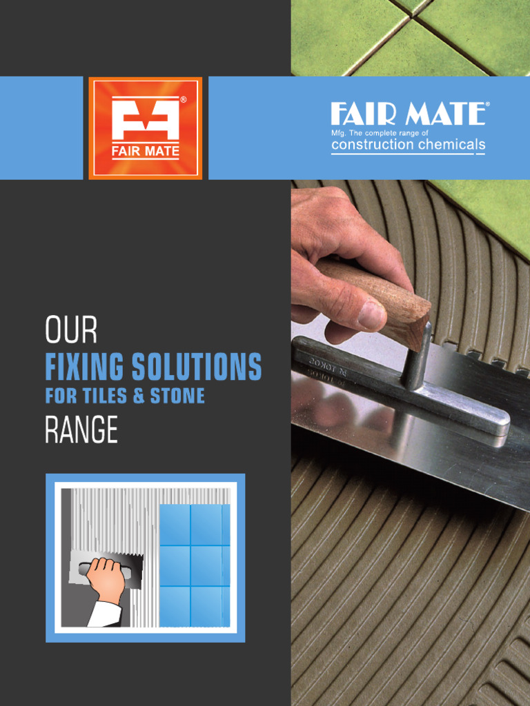 Fixing Solutions For Tiles Stone | PDF | Tile | Concrete
