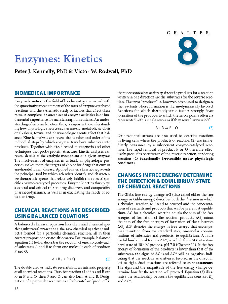 08 Enzyme Kinetic | PDF | Reaction Rate | Enzyme Kinetics