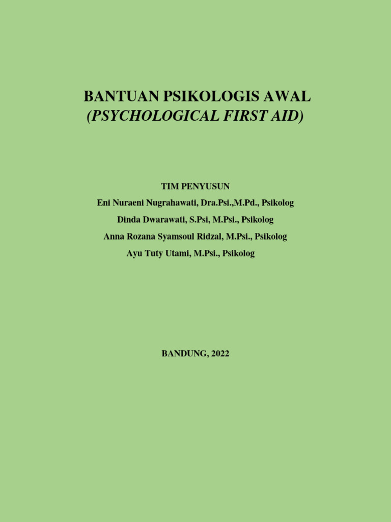 Psychological First Aid | PDF