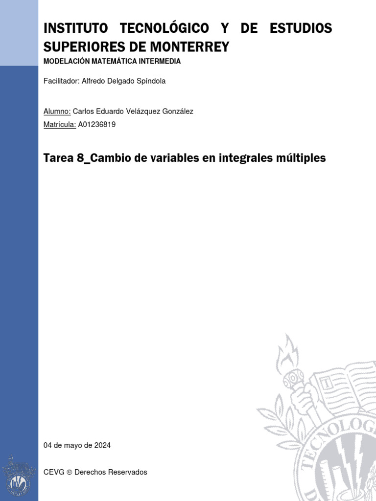 Cambio de Variables en Integrales | PDF | Integral | Función (Matemáticas)