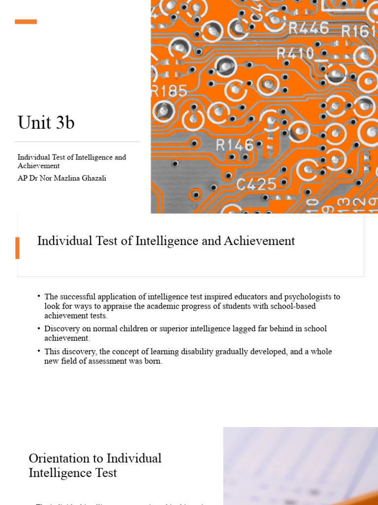 Unit 3b (2) | PDF | Wechsler Adult Intelligence Scale | Behavioural Sciences