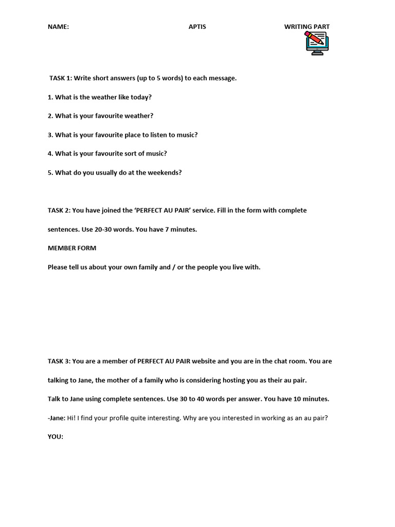 Writing Perfect Au Pair | PDF | Language Arts & Discipline