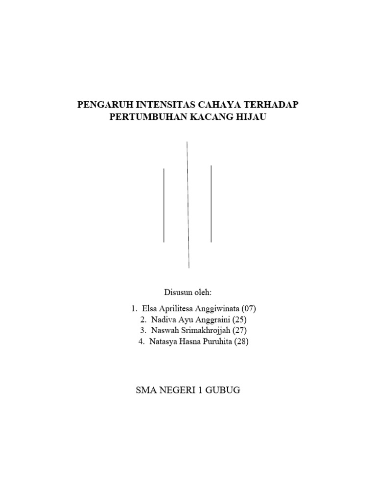 Laporan Mengenai Pengaruh Intensitas Cahaya | PDF
