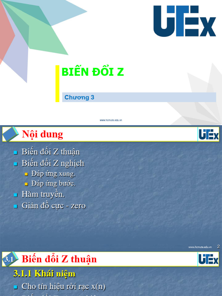03 - Chuong 3 - Bien Doi Z | PDF